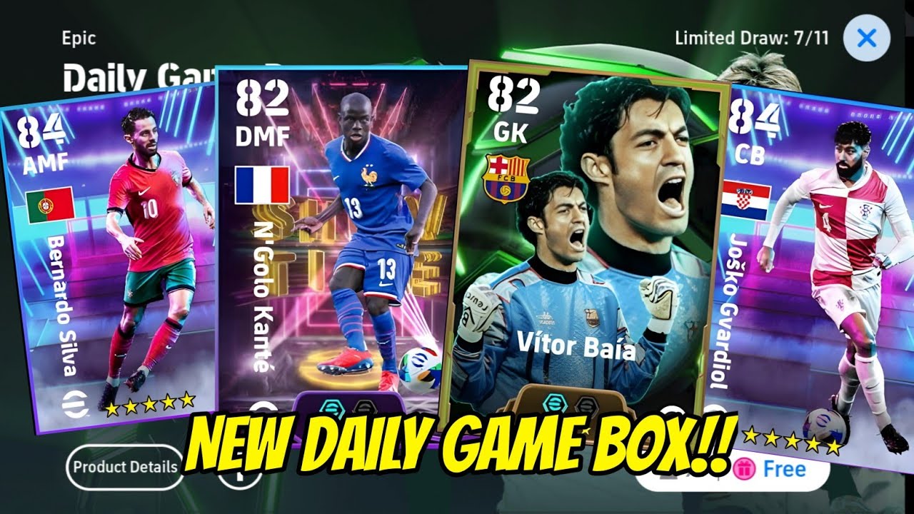 Daily game box draw eFootball 2025 mobile - YouTube
