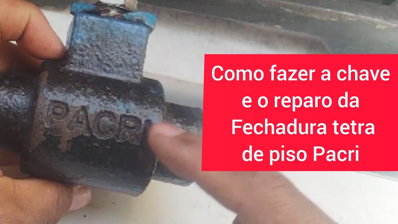 Reparo e confecção de chave para cadeado tetra de piso Pacri - YouTube