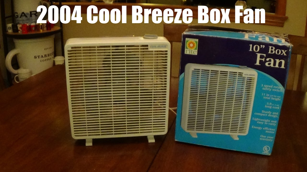2004 Cool Breeze 10" Box Fan - YouTube