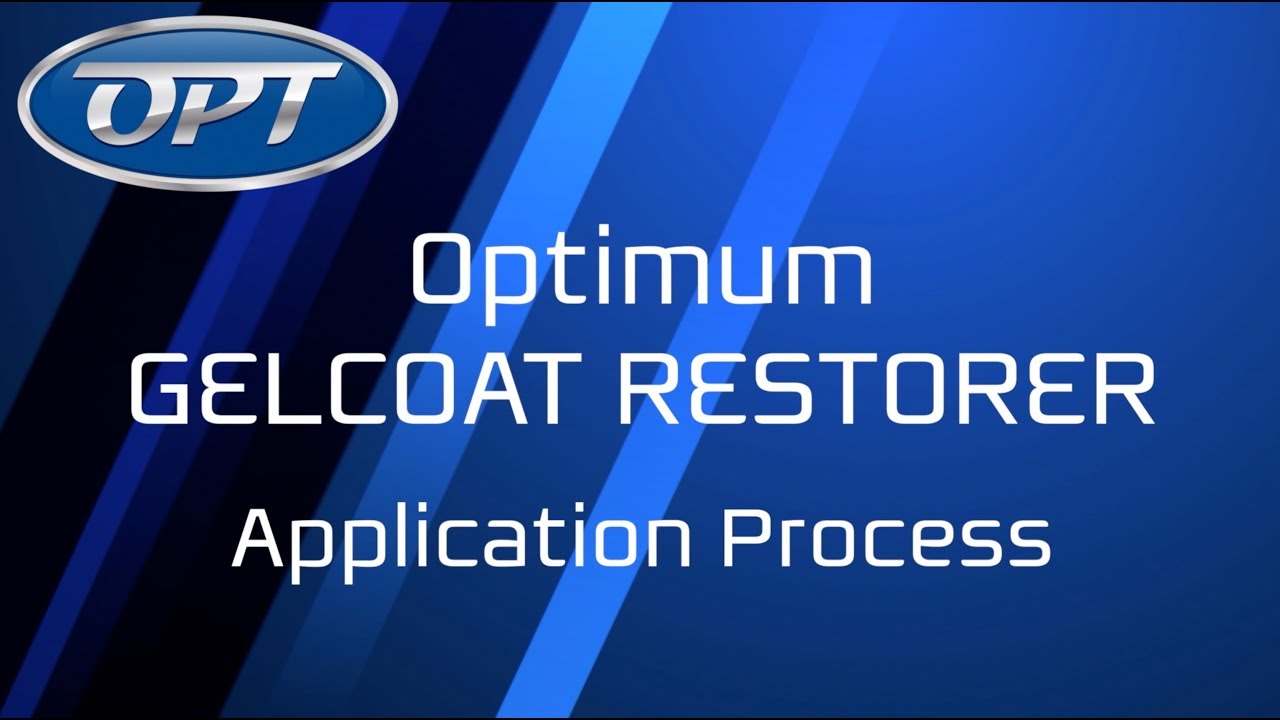 Gel Coat Restorer Application Process - YouTube