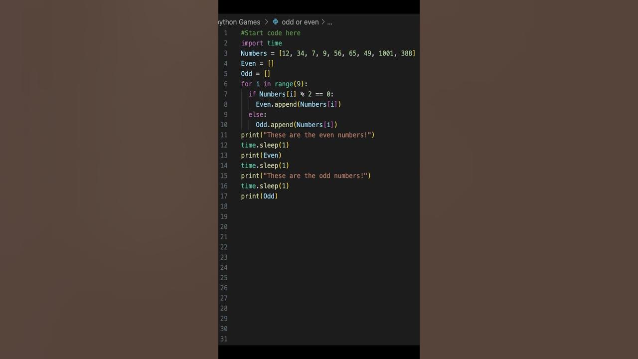 Even Or Odd Codelikeapro Codingtutorial Learnpython Youtube 3373