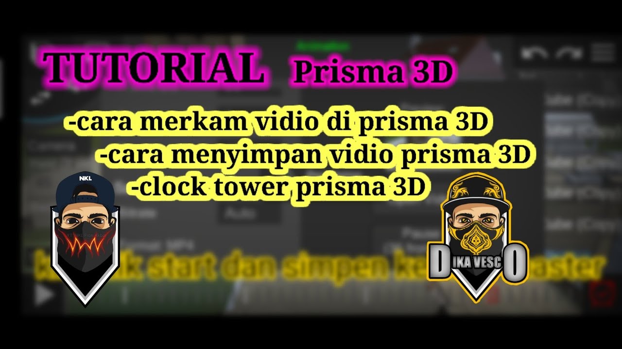 Tutorial cara merekam di prisma 3D dan render Vidio - YouTube