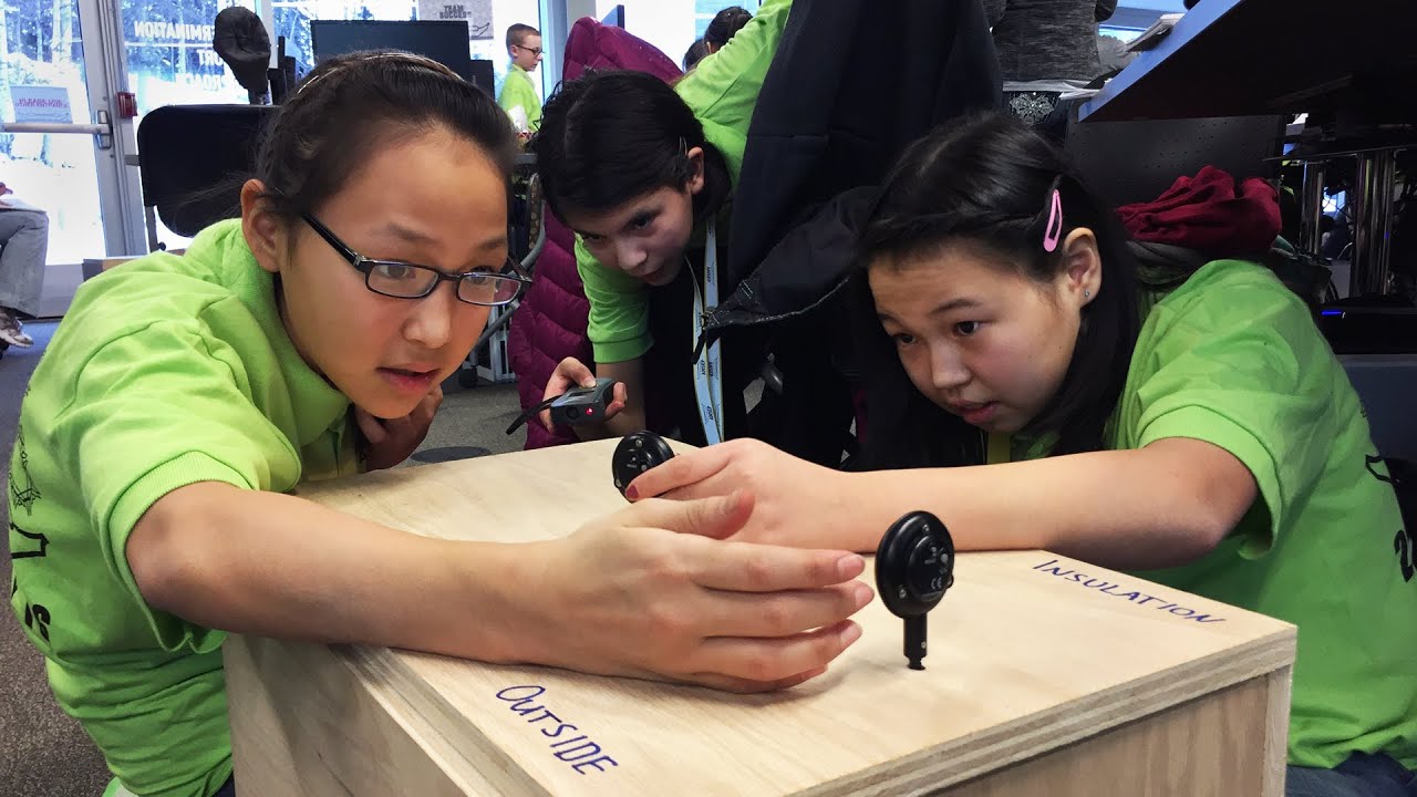 Alaska Native students learn how to reduce heating costs - YouTube