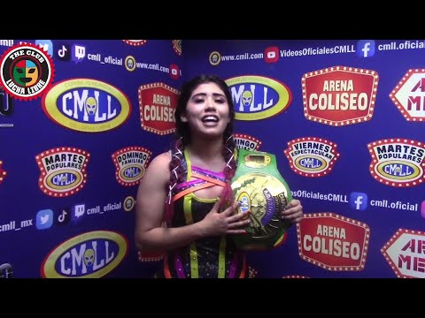 La Catalina PRIMERA luchadora CHILENA en ganar el Campeonato Universal ...
