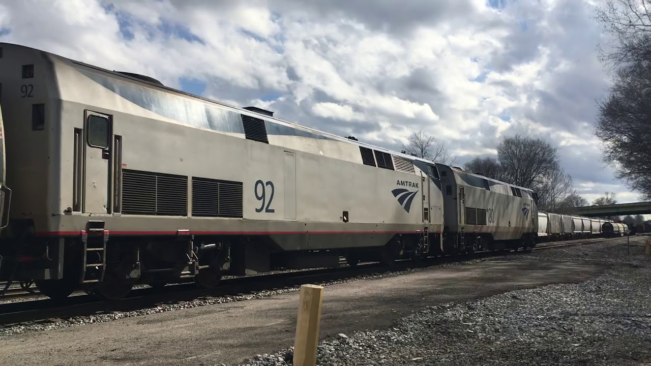 Part 9. Amtrak crescent 19 departs the Tuscaloosa Amtrak station to go ...