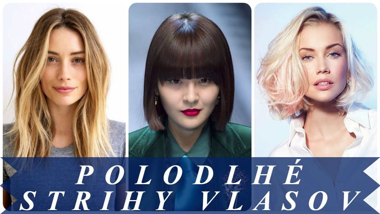 Najkrajšie damske strihy polodlhe vlasy 2018 - YouTube