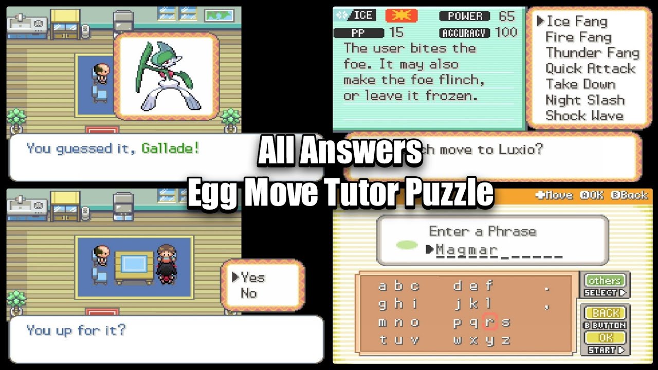 How to Access the Egg Move Tutor in Radical Red 4.1 - YouTube