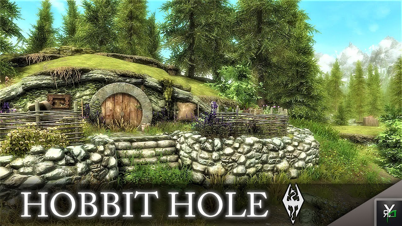 HOBBIT HOLE PLAYER HOME!!- Xbox Modded Skyrim Mod Showcase - YouTube