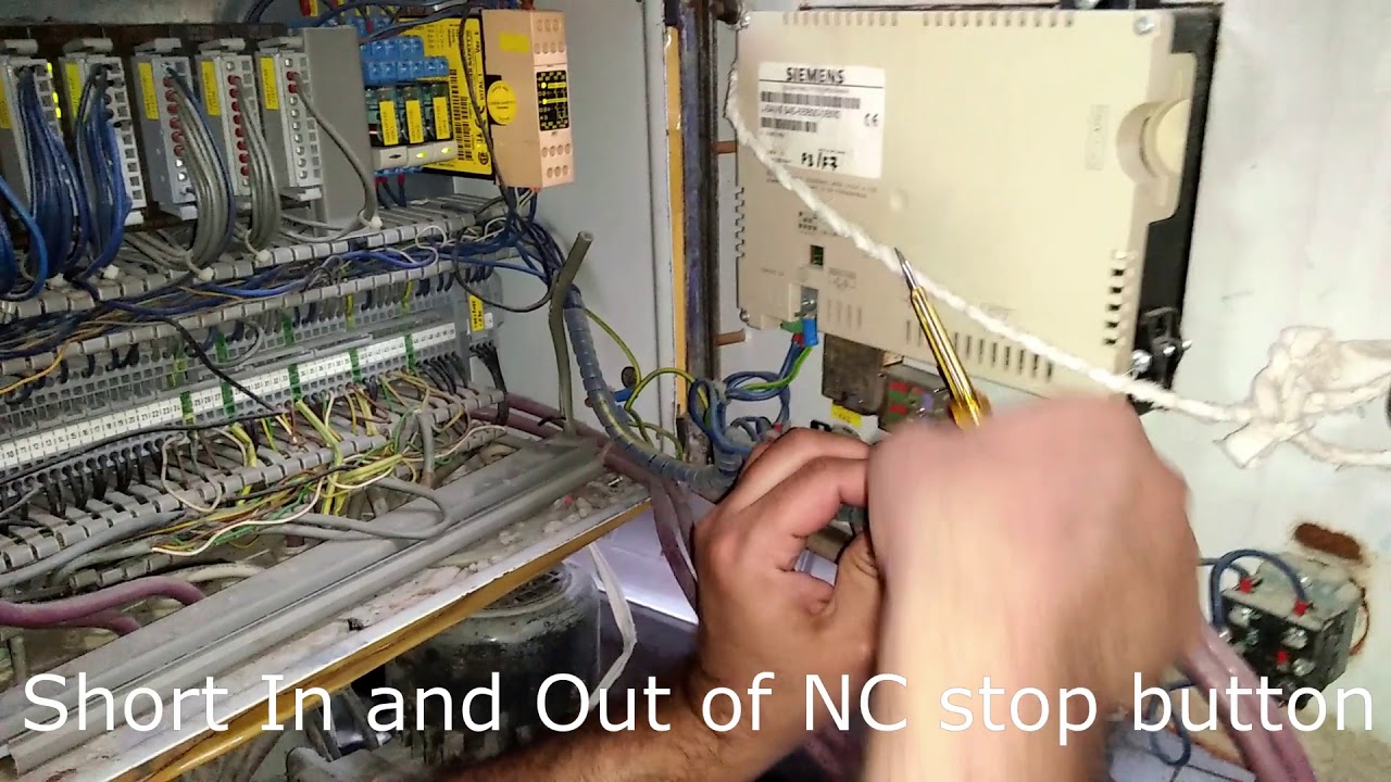 How to bypass the Stop Button of machine | How to jump the machine ...