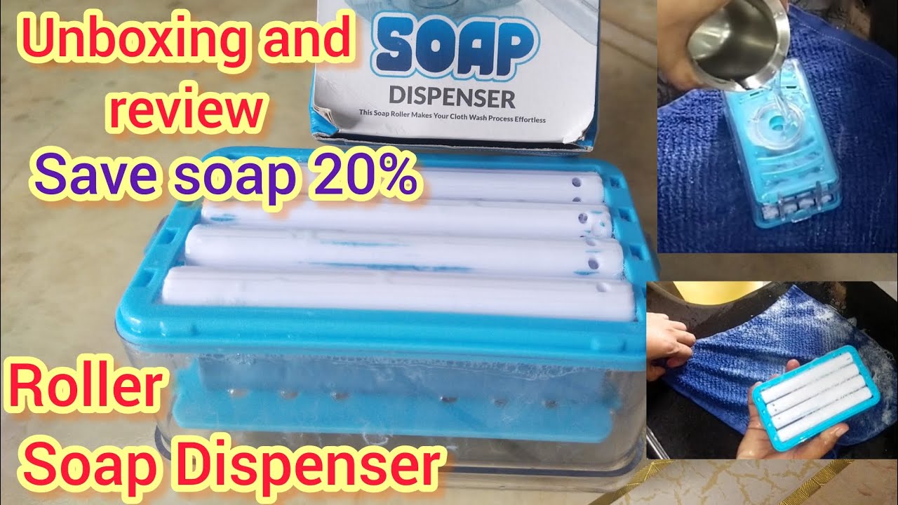 Roller Soap Dispenser Box Review Unboxing Demo| Multifunctional Soap ...