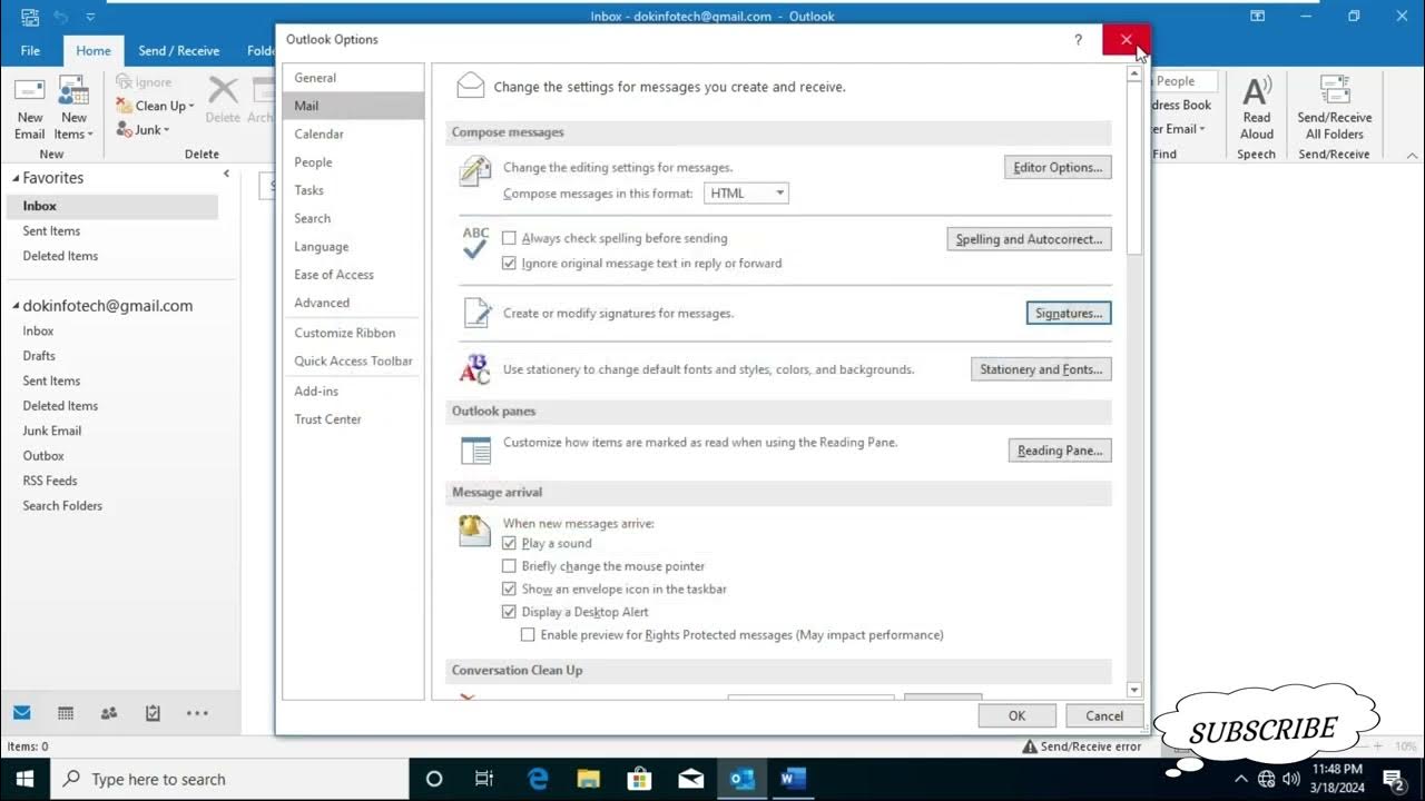 HOW TO CREATE OUTLOOK SIGNATURE - YouTube
