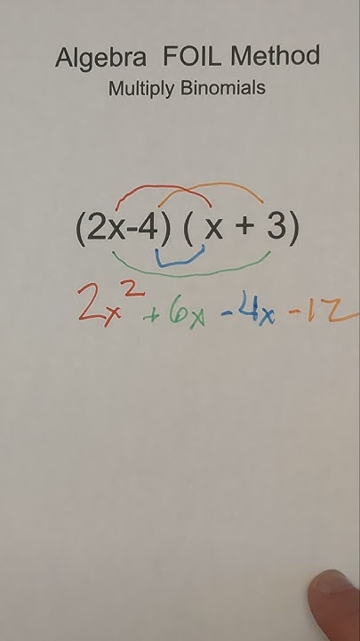 FOIL Method Multiply Binomials - YouTube