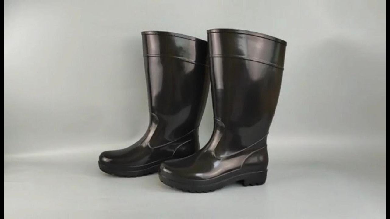 PVC Working Rain Boots#boot#boots - YouTube
