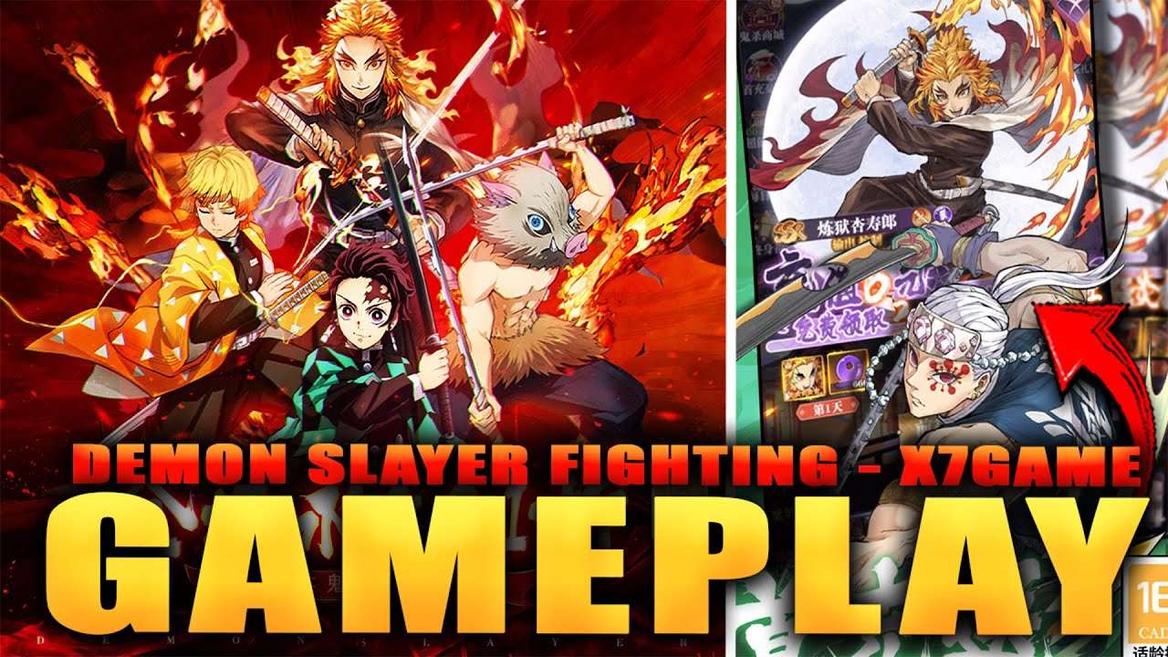 DEMON SLAYER FIGHTING GAMEPLAY & SUMMONS! (X7GAME) - YouTube