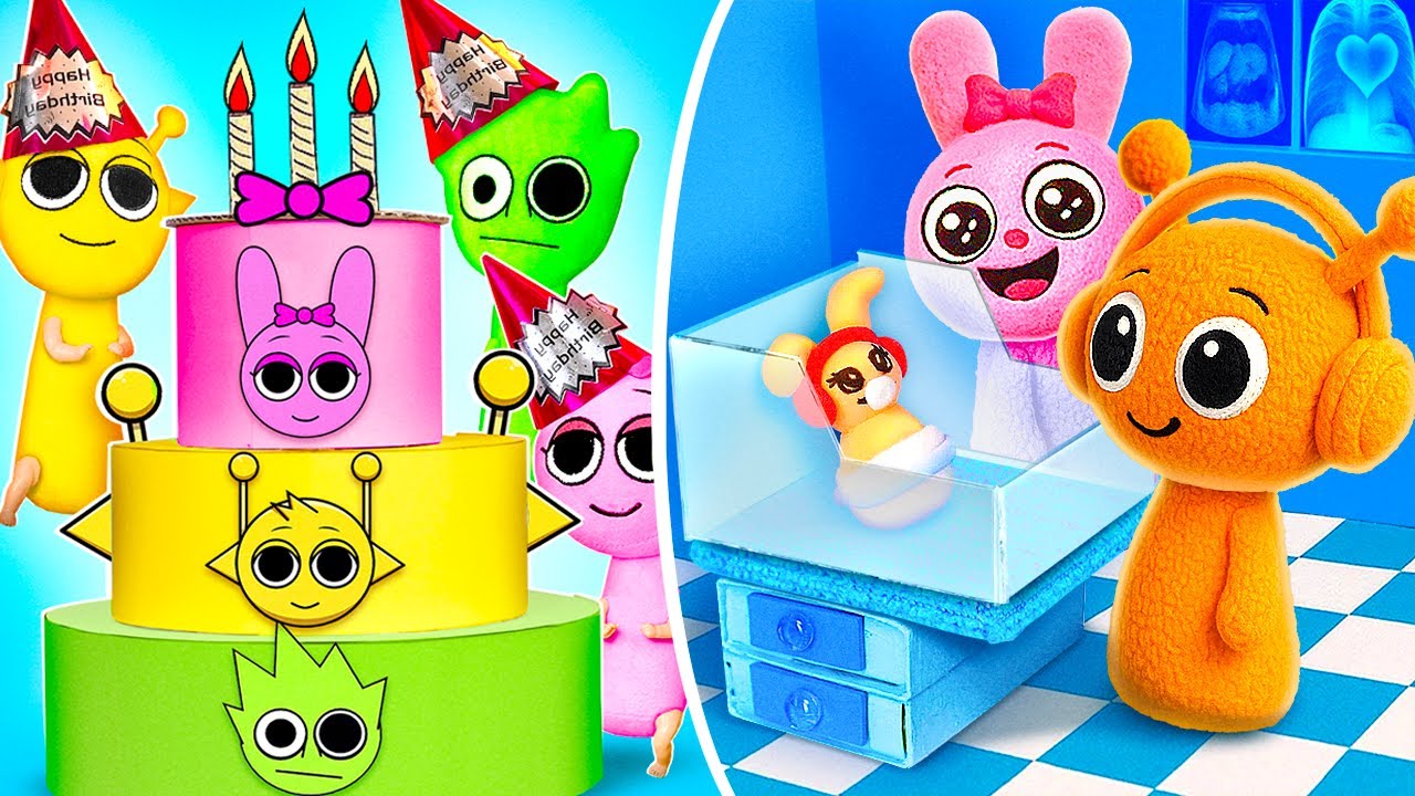 Fire In Cardboard Sprunki Hospital 😱🔥 *Miniature Sprunki Cardboard And ...