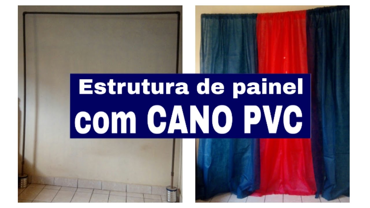 Estrutura de painel com cano PVC para festa - YouTube