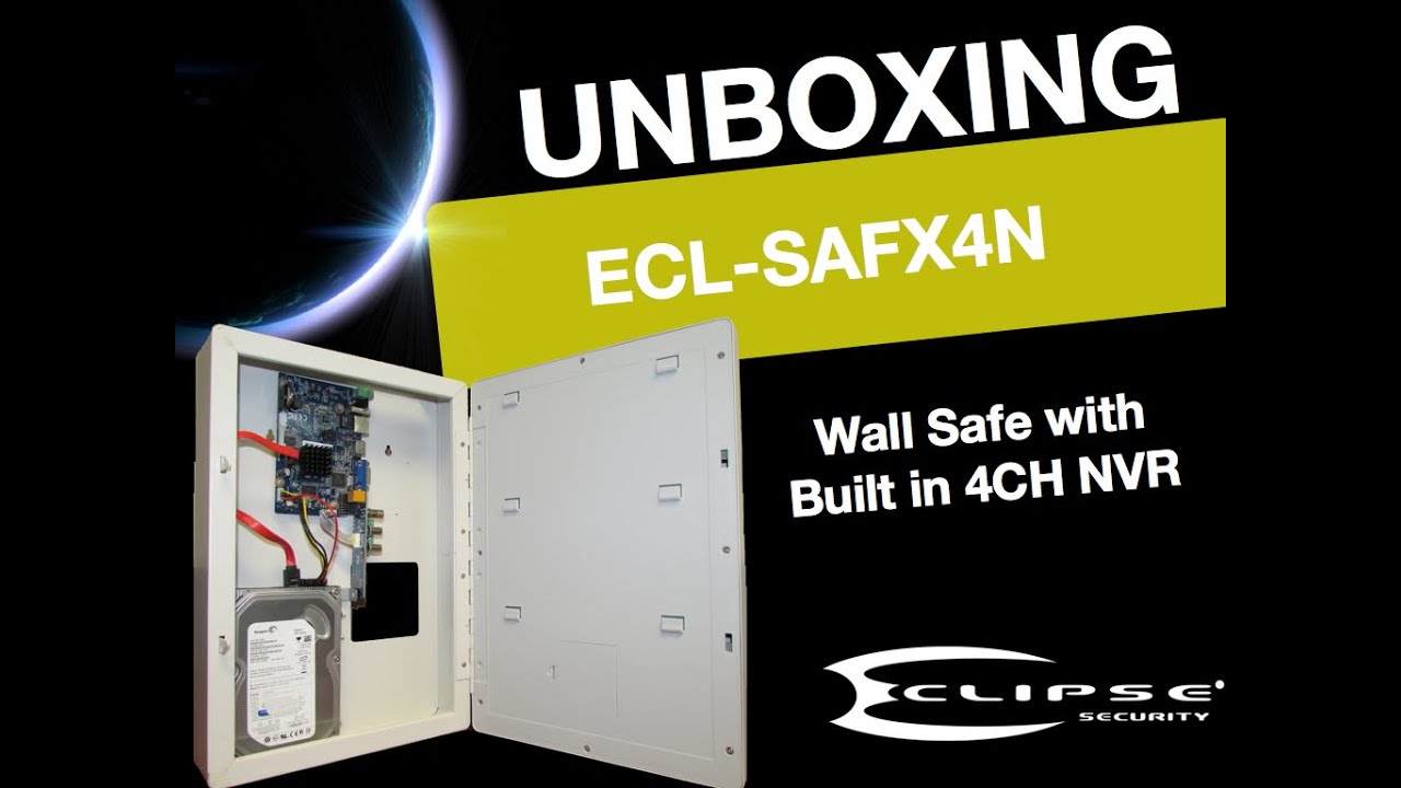 Unboxing: Eclipse CCTV ECL-SAFEX4N Wall Safe with built in 4ch NVR ...