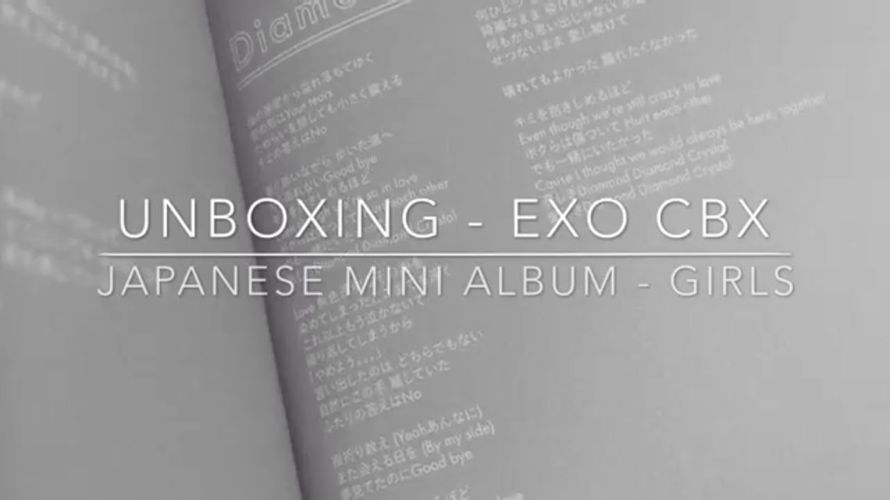 [UNBOXING] EXO-CBX Japanese Debut Mini Album -- GIRLS - YouTube