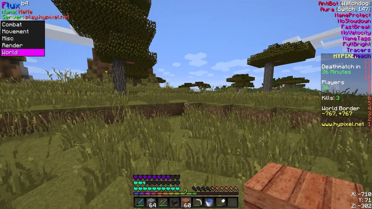 Hacking in Hypixel UHC - 1 - Dumb Mod - YouTube