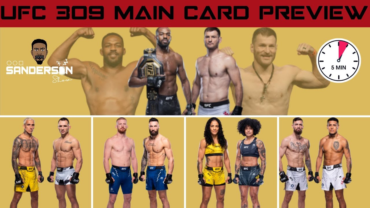 UFC 309 MAIN CARD PREVIEW | JONES VS MIOCIC | OLIVEIRA VS CHANDLER | 5 ...