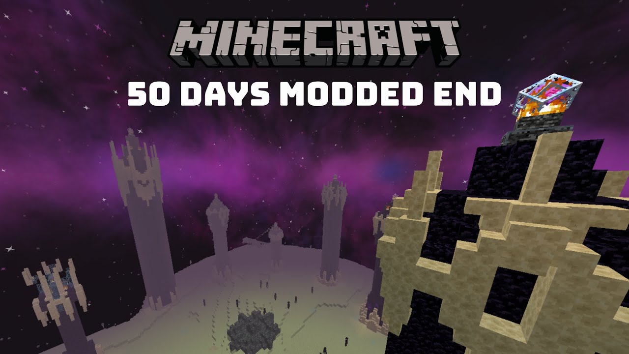 I Survived 50 Days in a Modded End In Minecraft... - YouTube