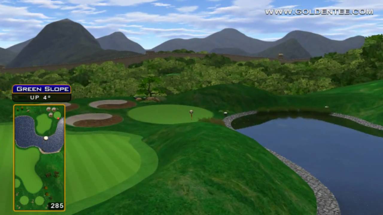 Golden Tee Great Shot on The Great Wall! - YouTube