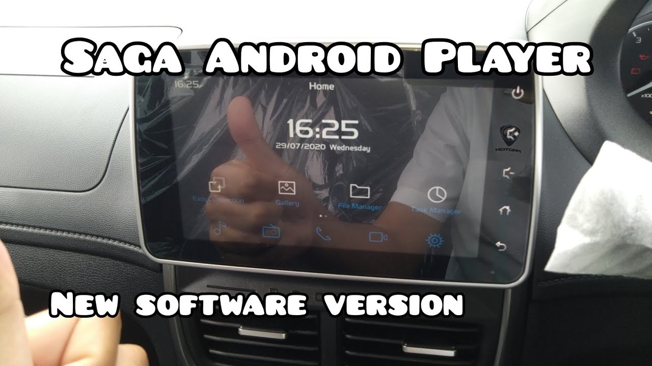 Proton Saga 2020 - review ringkas infotainment headunit. - YouTube