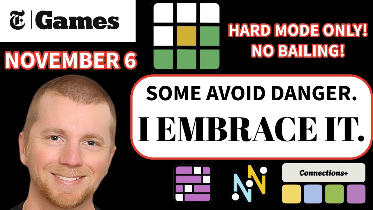 Wordle, Connections, Strands and Custom Connections - November 6 - YouTube