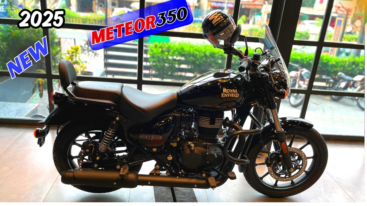 2025 New RE Meteor 350 Fireball Black Detailed Review | OBD 2B | - YouTube