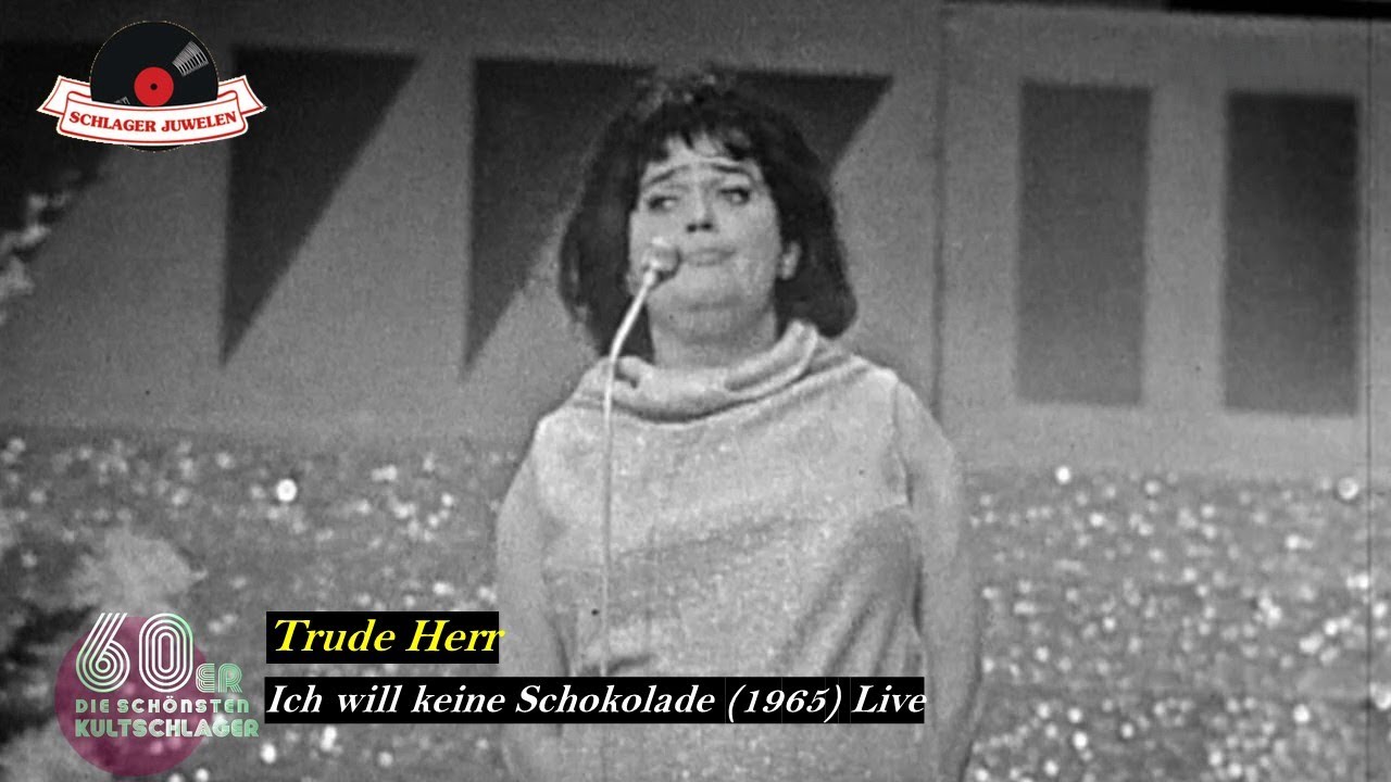 Trude Herr - Ich will keine Schokolade (1965) Live - YouTube