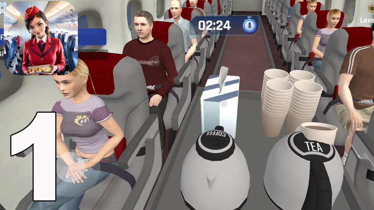 Cabin Crew Simulator - Gameplay Walkthrough part 1 (iOS,Android) - YouTube