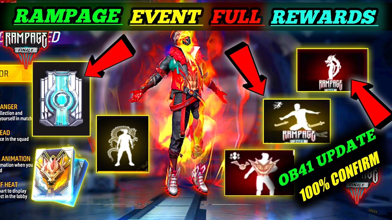 RAMPAGE EVENT FULL REWARDS🤯 REVIEW |RAMPAGE EVO BUNDLE RETURN| FREE ...