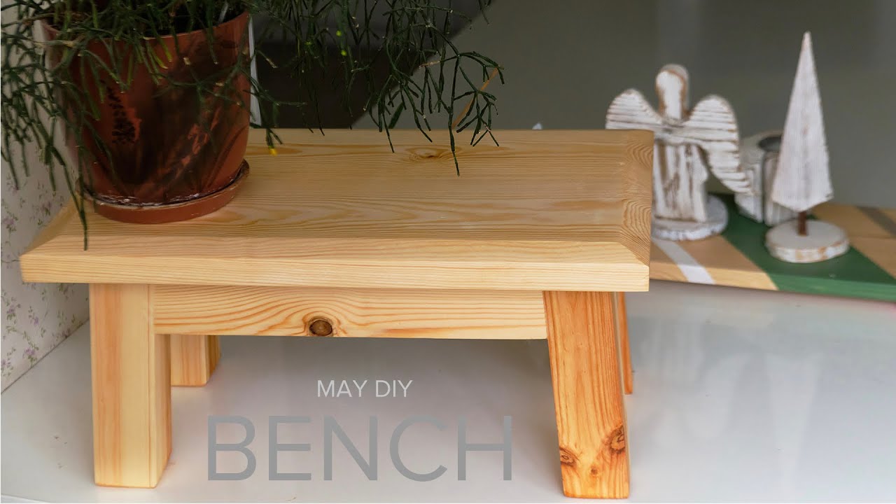 📌How to Make a small wooden bench diy - YouTube