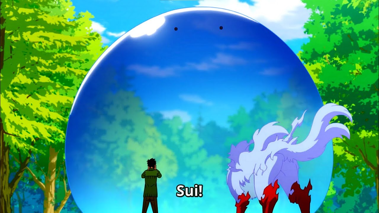 Sui turns into a big slime ~ campfire cooking in another world anime ...