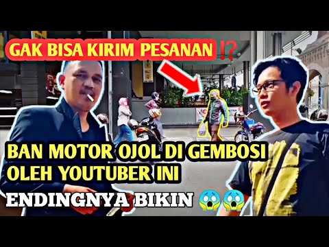 INI YANG DILAKUKAN BPK OJOL, SAAT BAN MOTORNYA DI GEMBOSI OLEH YOUTUBER || PRANK DRIVER OJOL