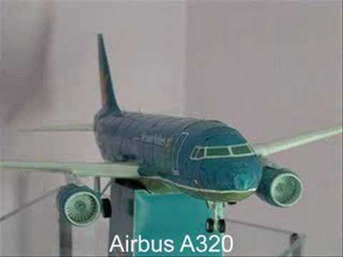 Airbus A320 Paper Model - YouTube
