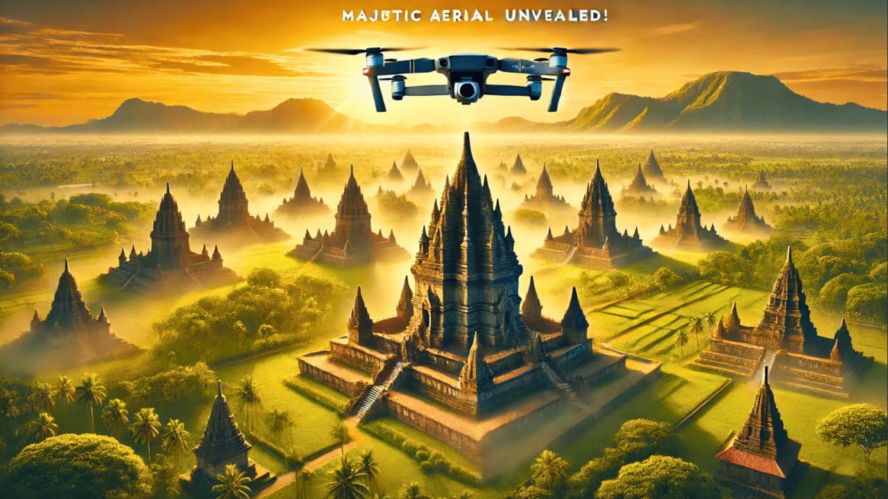 Prambanan Temple Unveiled: Majestic Aerial Showcase through Epic Drone ...