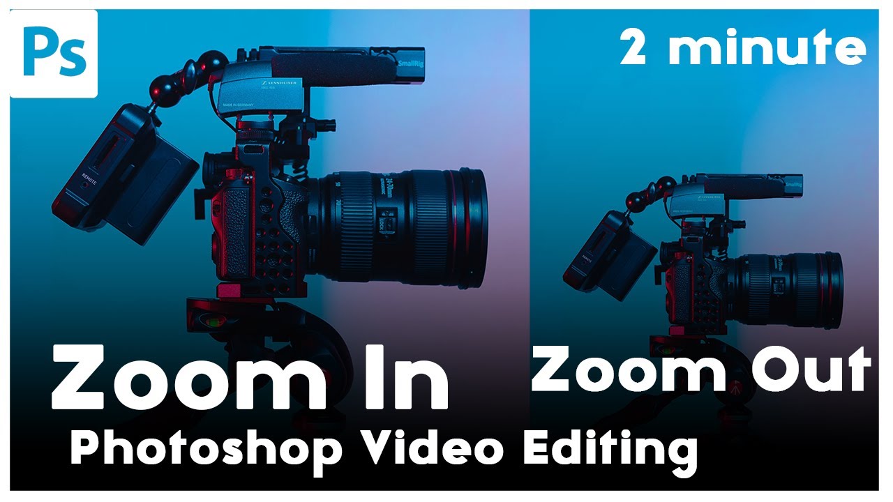Very simple Photoshop Video Editing 2 minutes video tutorial zoom in ...