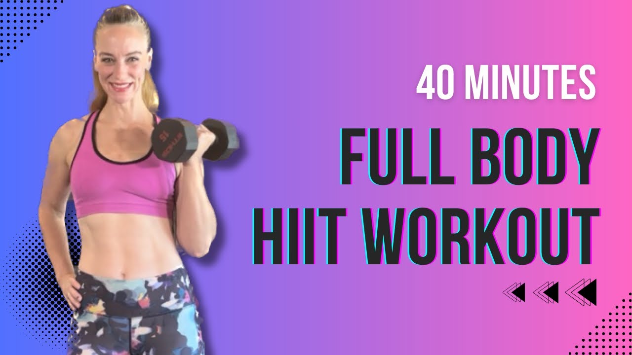 40 Minute Full Body HIIT Workout // Cardio & Weights - YouTube