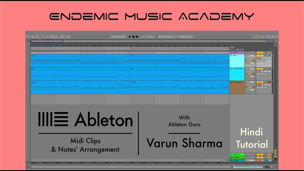 EMA | Ableton Live 10 | Midi Clips & Notes' Arrangement (Beginner's ...