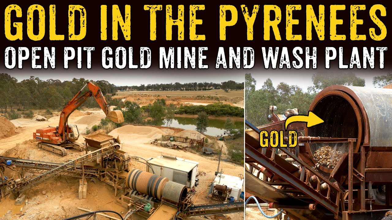 Gold in the Pyrenees - Open Pit Gold Mine and Wash Plant in Operation ...
