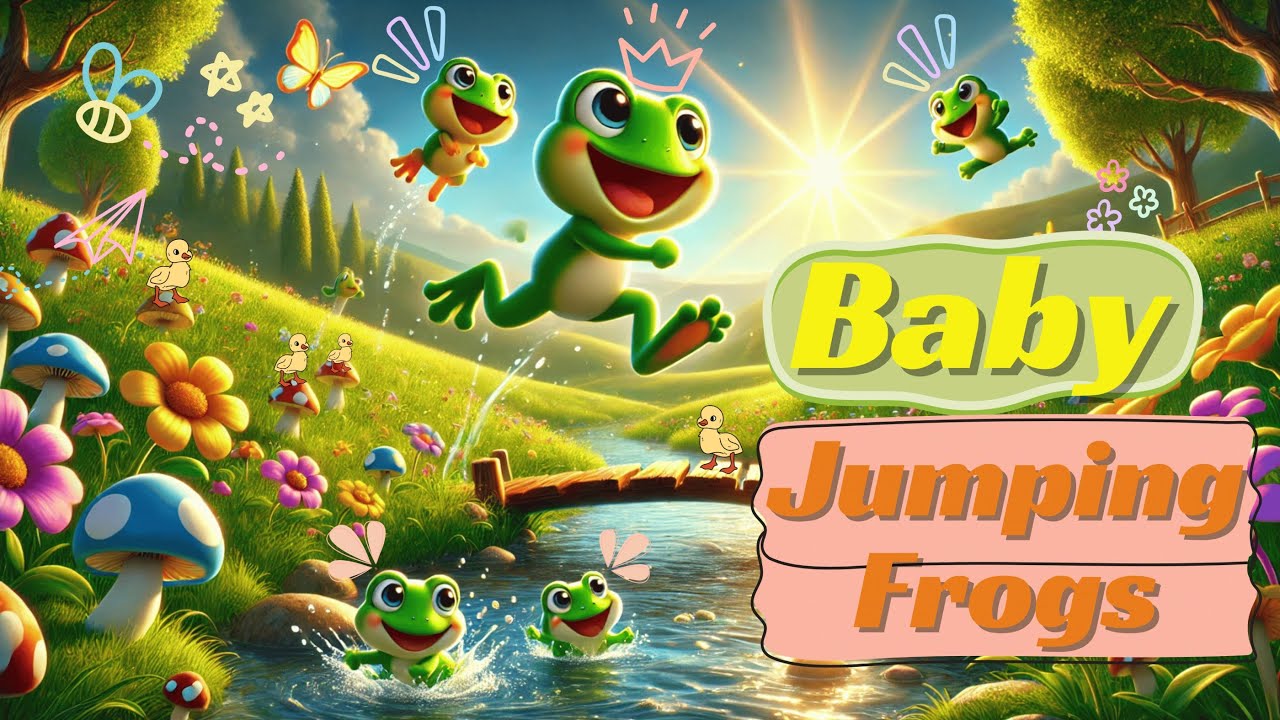 Three Jumping Frogs🐸 | Nursery Rhyme for Babies | Fun Nursery Rhymes ...