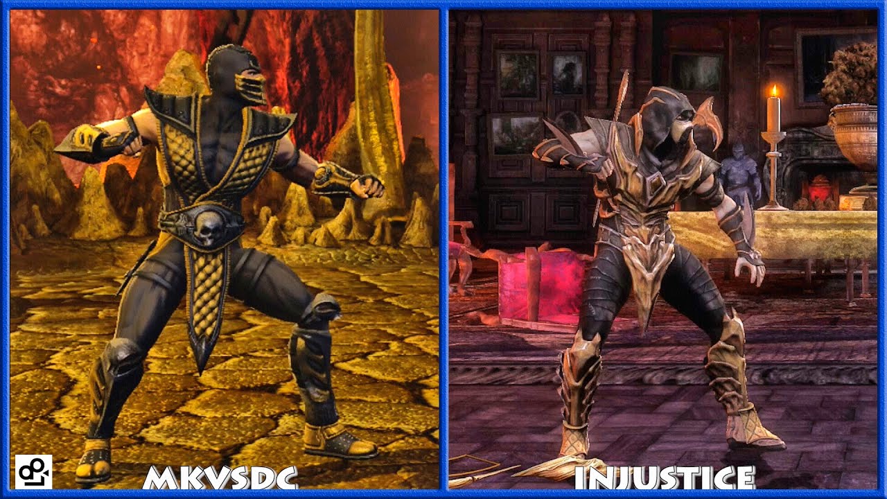 SCORPION Graphic Evolution 2008-2013 Injustice DC Universe MKvsDC ...