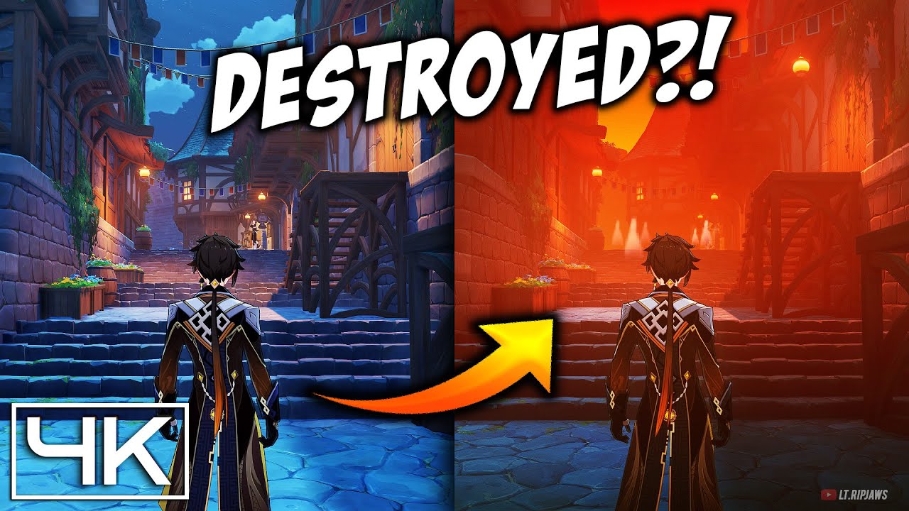 A Strange Night in Mondstadt... A Ghost town? (Genshin Impact) - YouTube