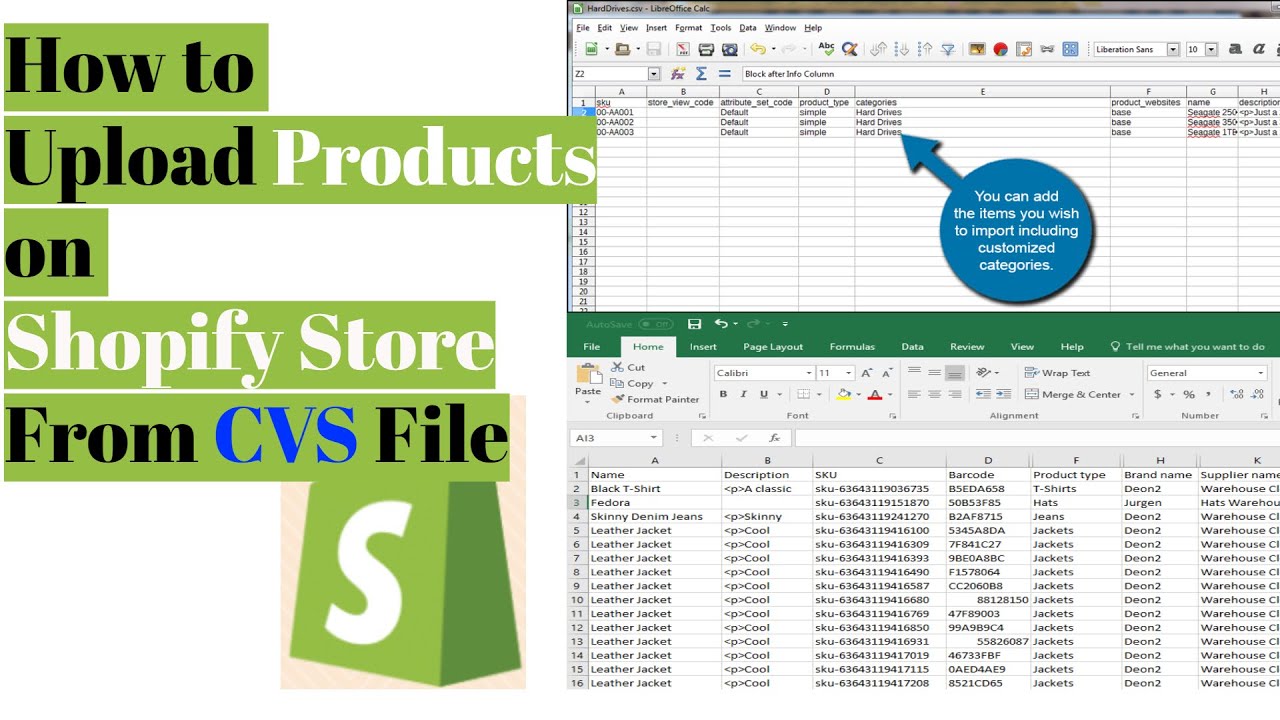 How to Upload Products on Shopify Store From CVS File | How To Import ...