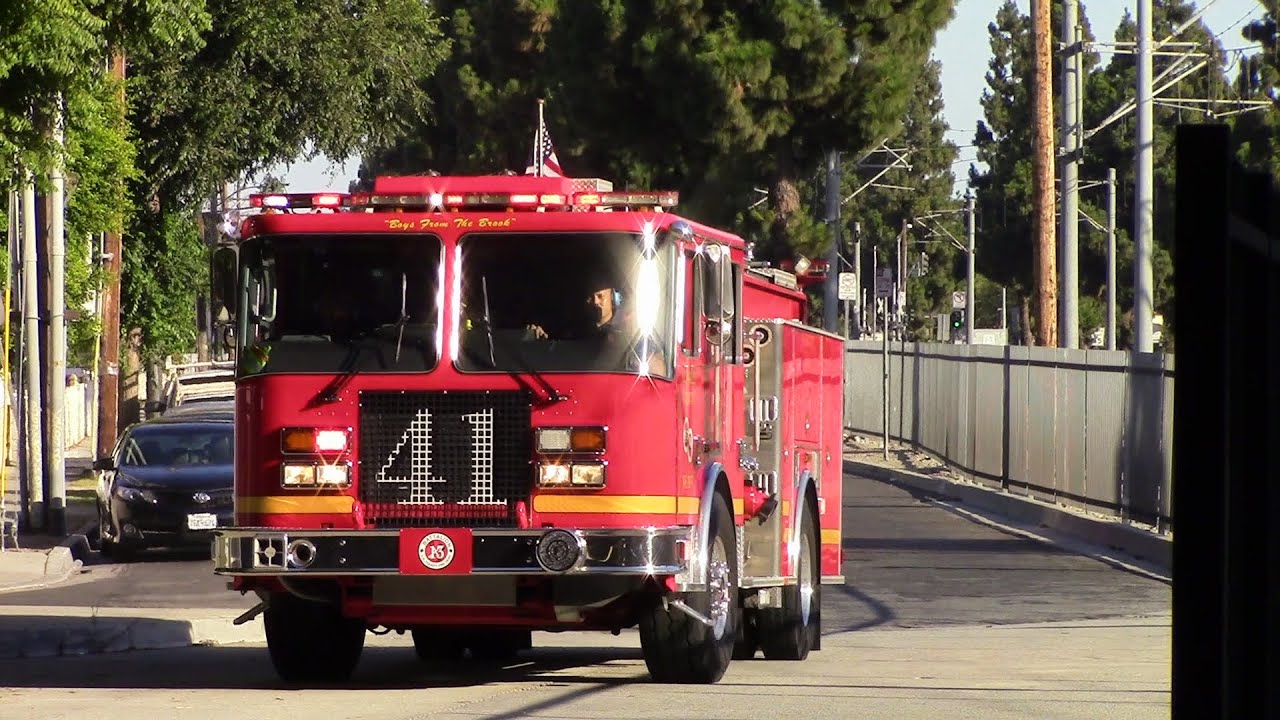 LACo.FD Engine & Squad 41 - YouTube