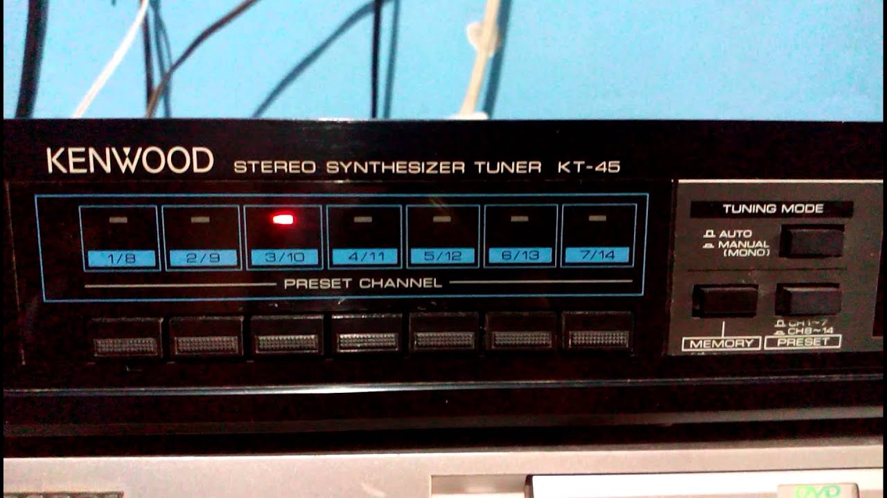 Kenwood tuner KT-45 - YouTube