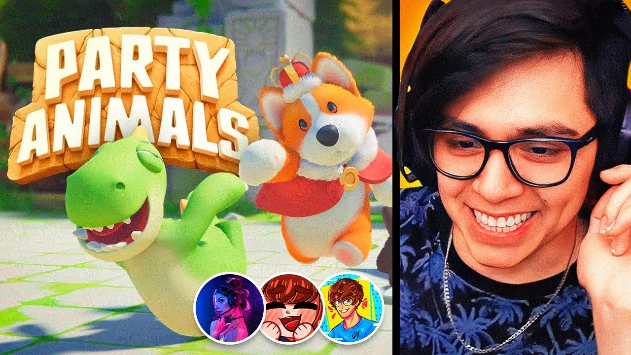 🟢 Daarick juega PARTY ANIMALS con CRAFT, PAPITAS y GIRLOFNOX - YouTube