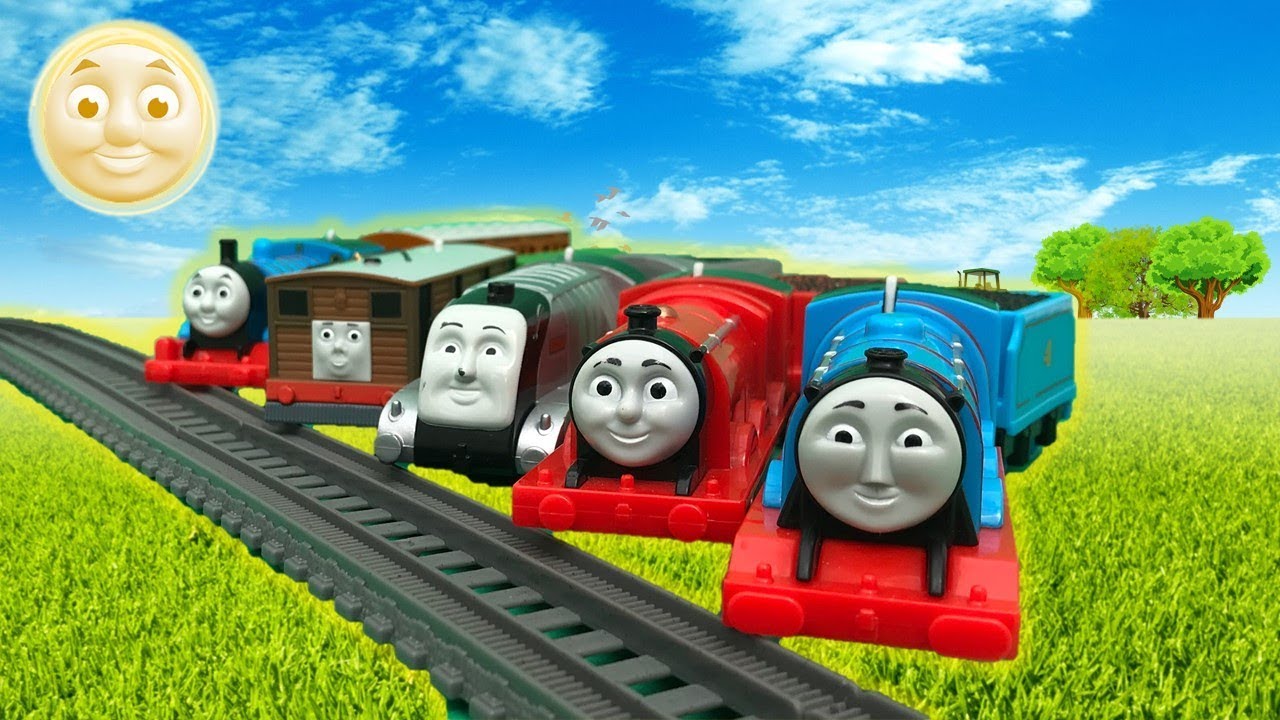 Finger Family Song Thomas And Friends Blue Engine Track Nursery Rhyme ...