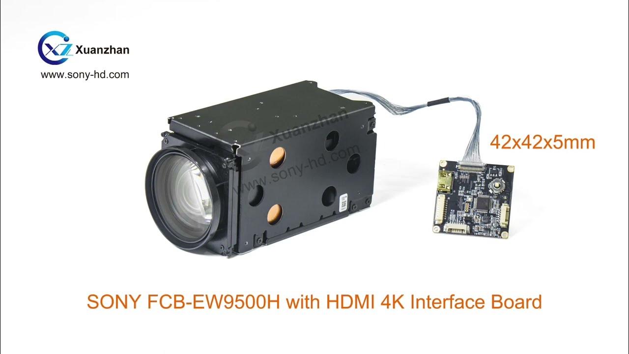 SONY Auto focus camera block FCB-EW9500H with HDMI 4K interface board ...